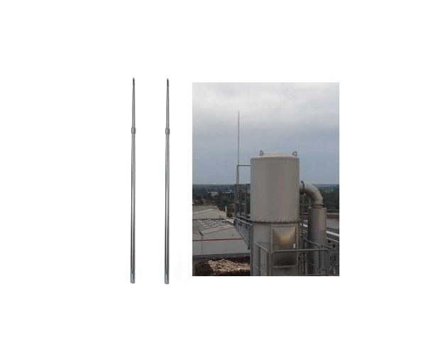 Franklin type simple lightning rods